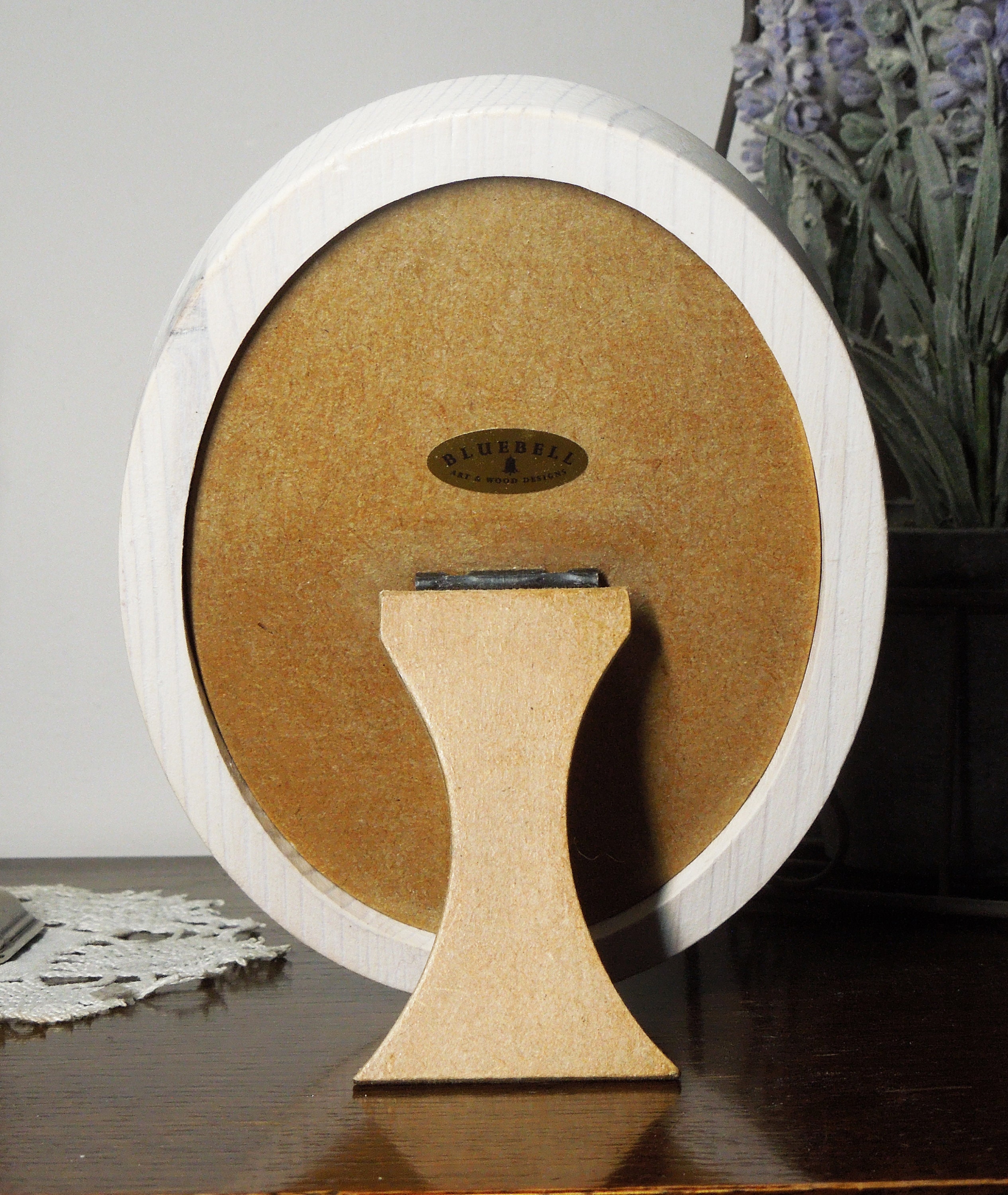 White 6 x 4 in Oval Shaped Handmade Wooden Photo Frame Antique | Etsy