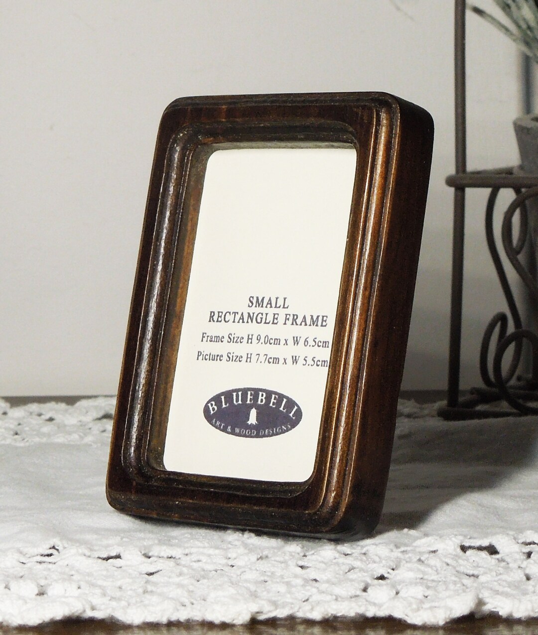 Dark Oak Wooden Rectangle Handmade Photo Cross Stitch Embroidery ...
