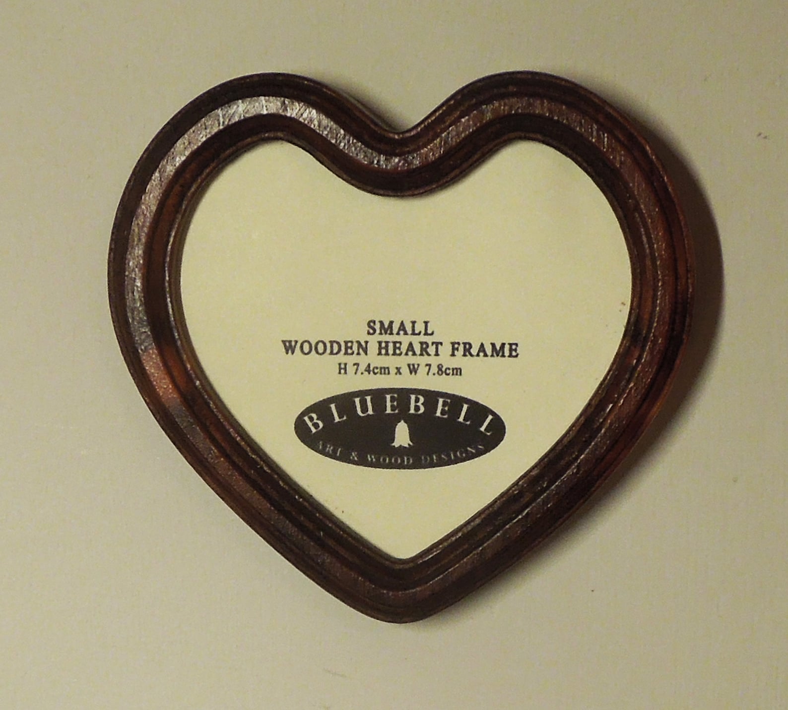 Mahogany Small Heart Shaped Handmade Wooden Photo Frame - Etsy