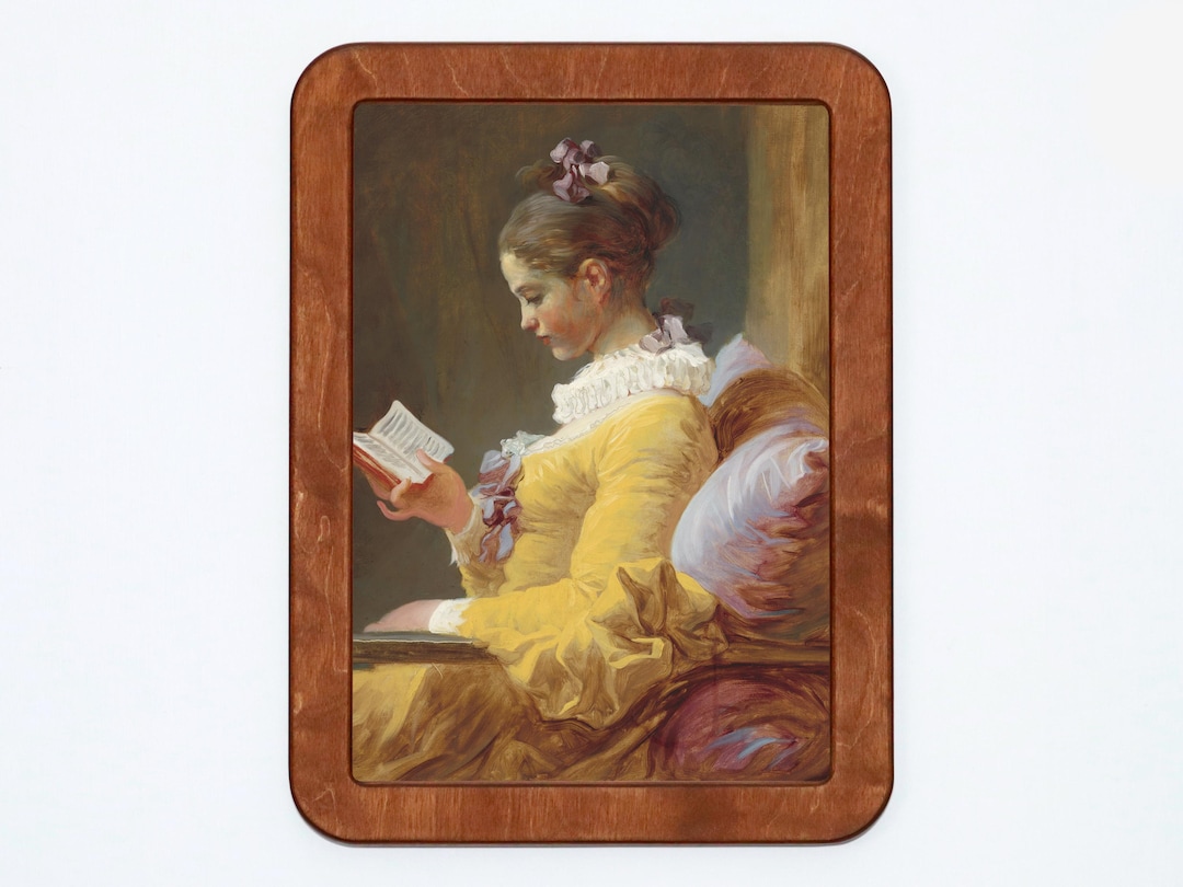 A Young Girl Reading the Reader Jean-honore Fragonard Child Book ...