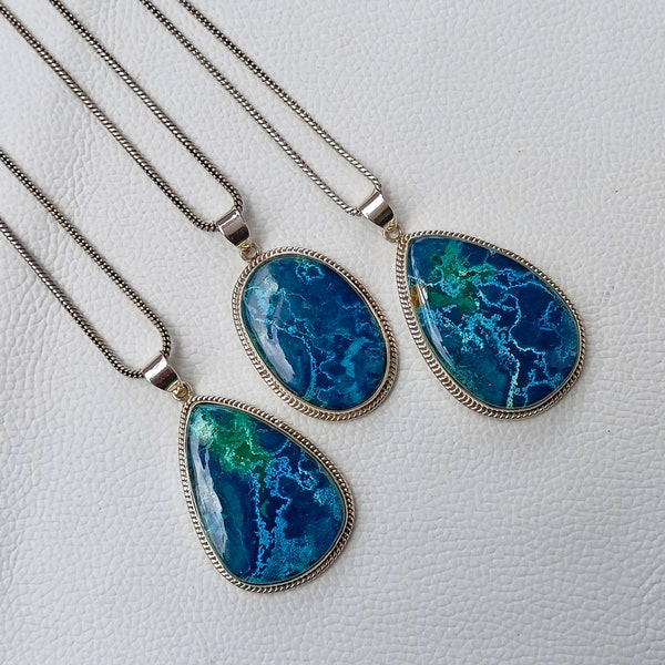 Azurite Necklace - Etsy