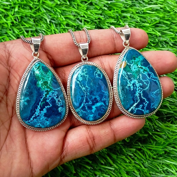 Azurite Pendant - Etsy