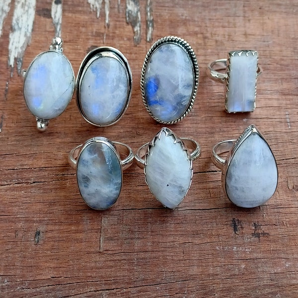 Boho Moonstone Ring - Etsy