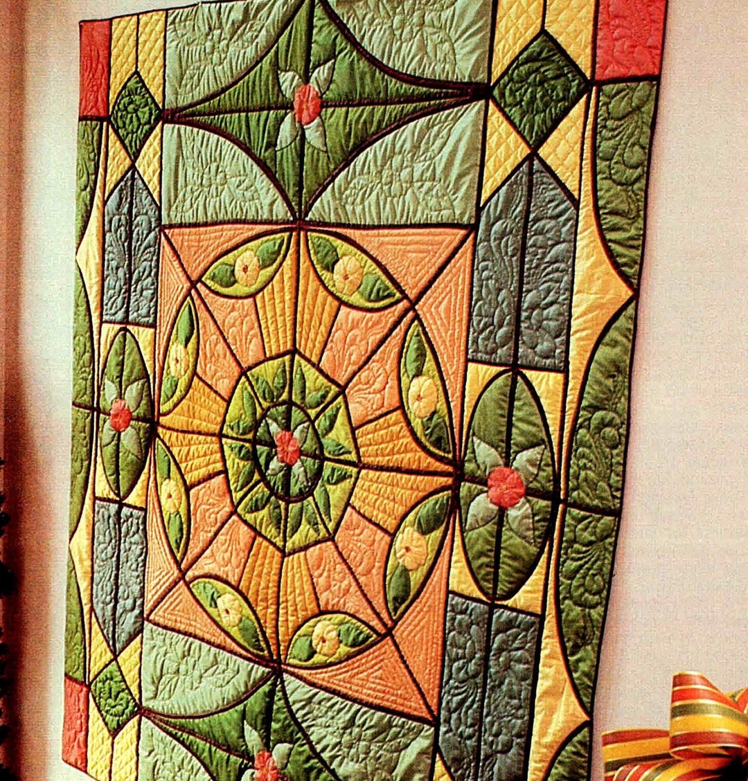 Stained Glass Quilt PDF Pattern: Heirloom Holiday Design (digital PDF ...
