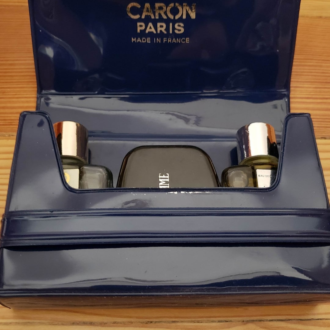 Vintage 1970s Pan Am Airline First Class Amenity Bag, Caron Paris Travel Size Perfume ...