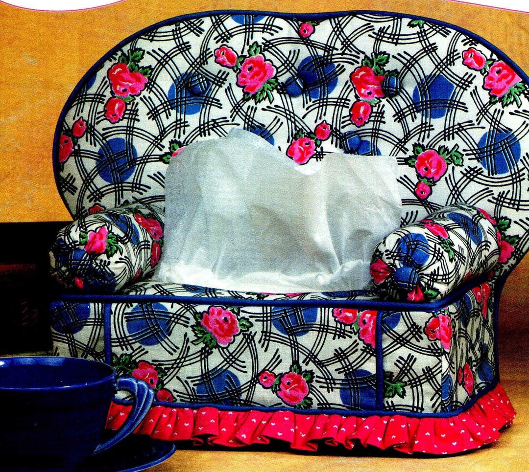 Tissue Box Cover Pattern: Granny Sofa Couch Design (digital PDF ...