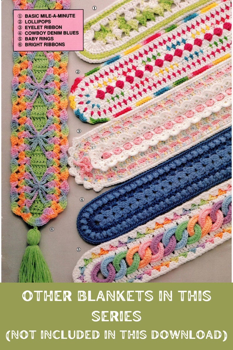 Patrón de crochet en PDF para manta de bebé acogedora y única, manta ...