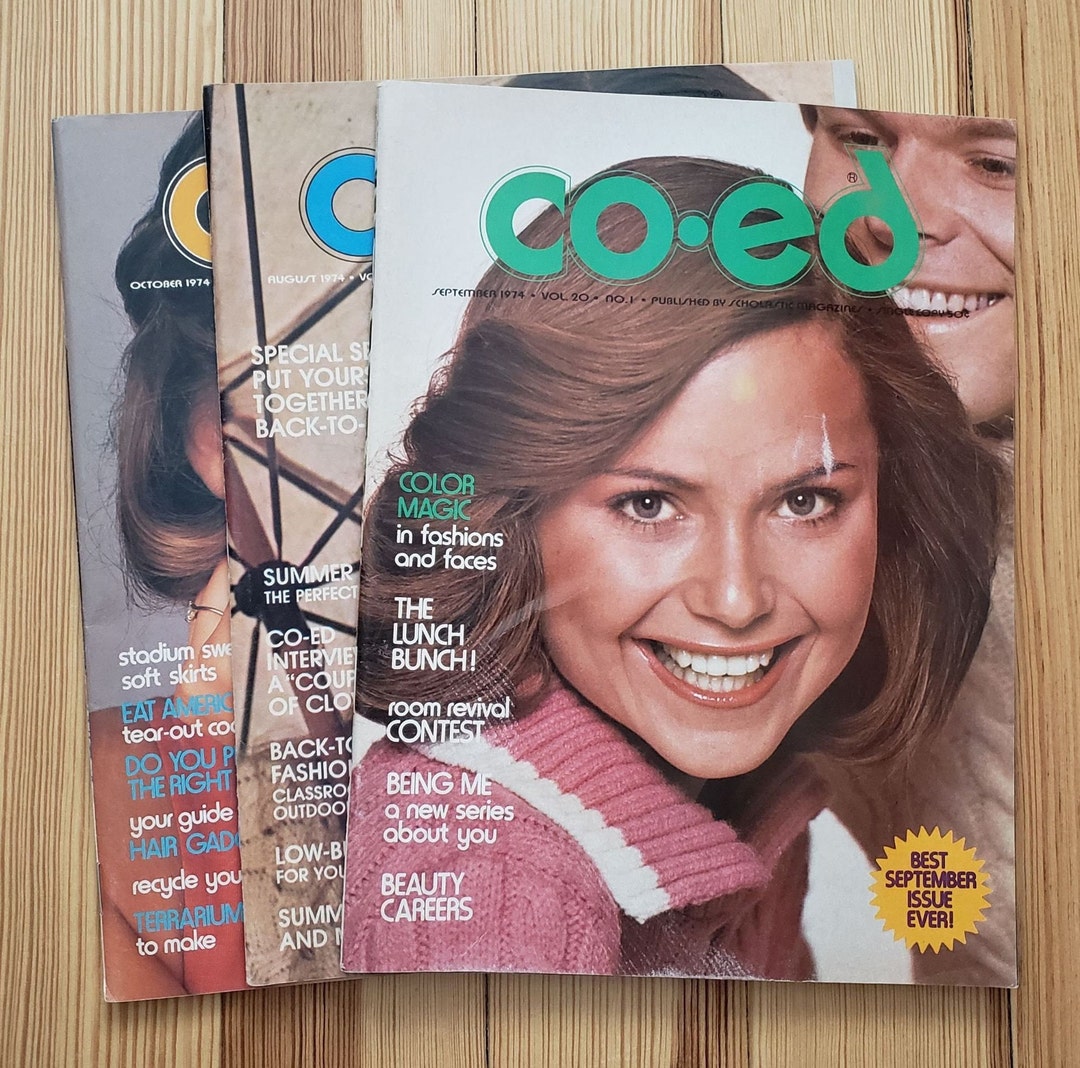 1974 Co-ed Magazines, Scholastic Teen Culture, Retro Nostalgia, 1970s ...
