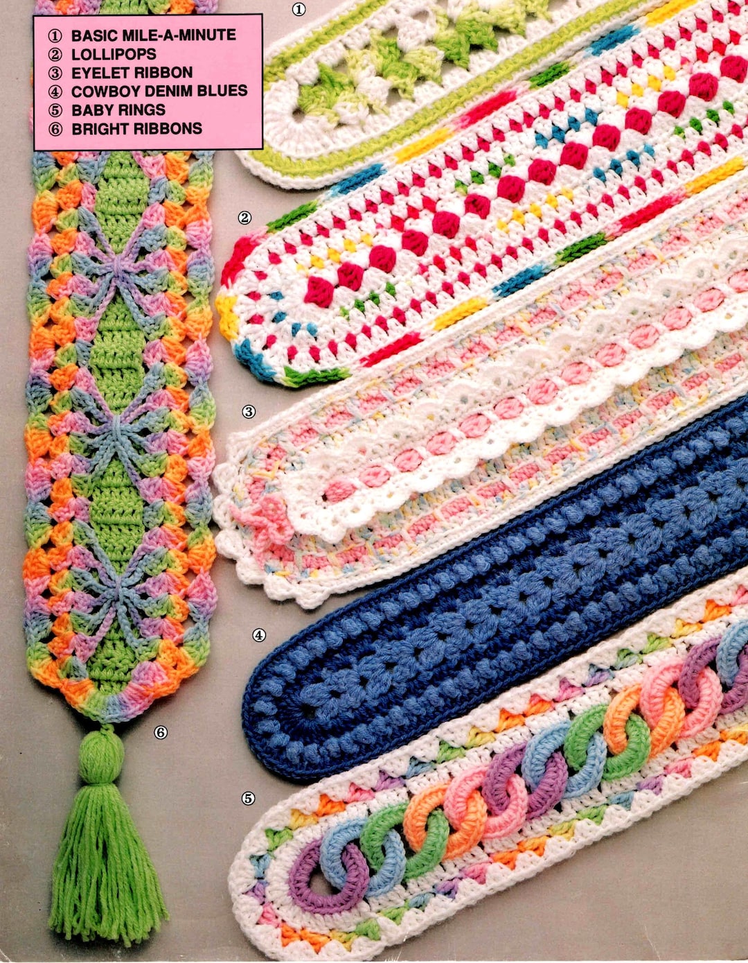 Baby Blankets PDF Crochet Booklet, 6 Patterns for Unique Unisex Mile-a ...