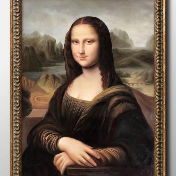 Mona Lisa Replica Painting - Etsy