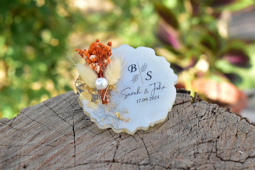 50 Pieces Wedding Favors Magnet for Guests in Bulk, Epoxy Magnet ...