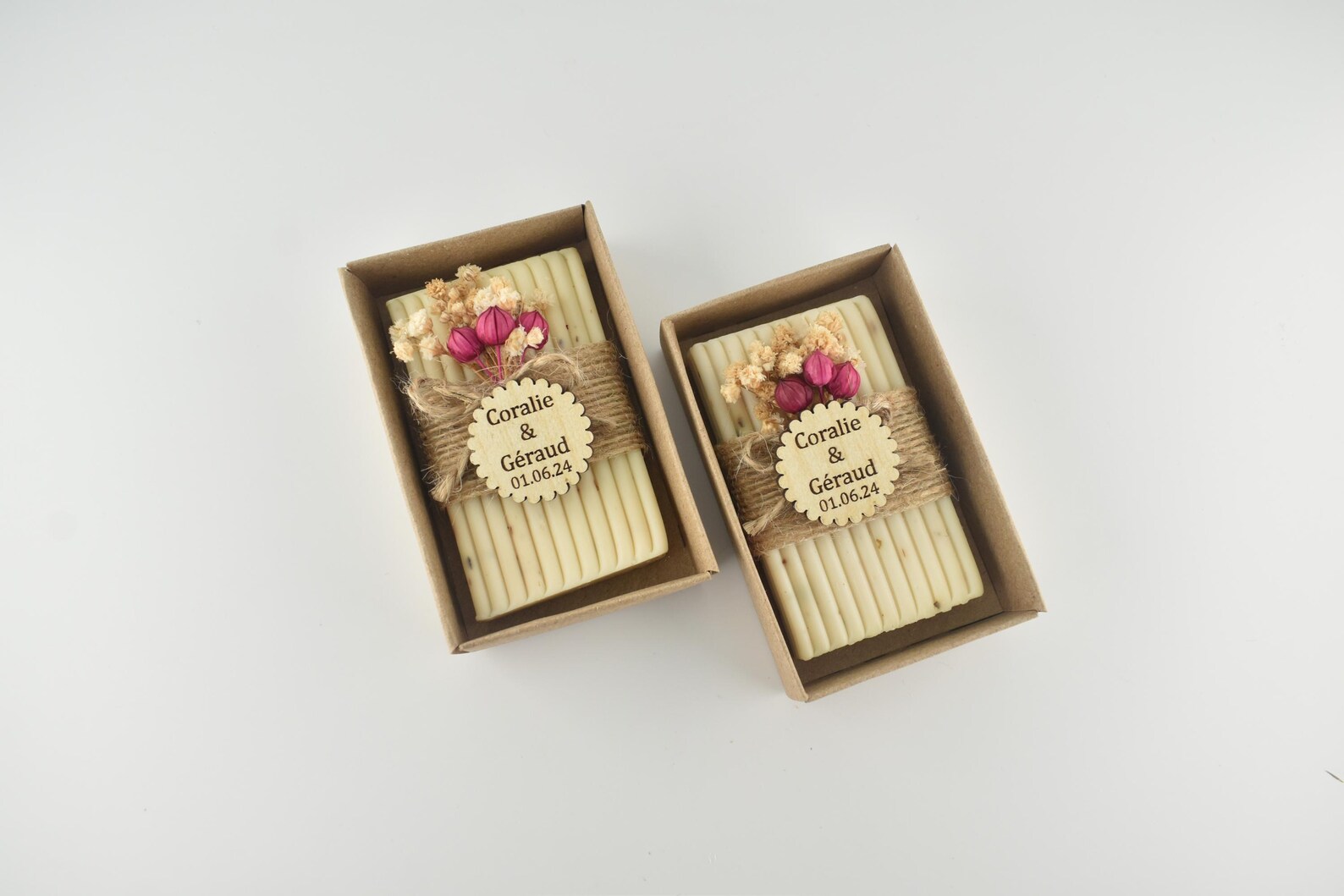 50 Pieces Wedding Favors Mini Soaps for Guests, Personalized Gift ...