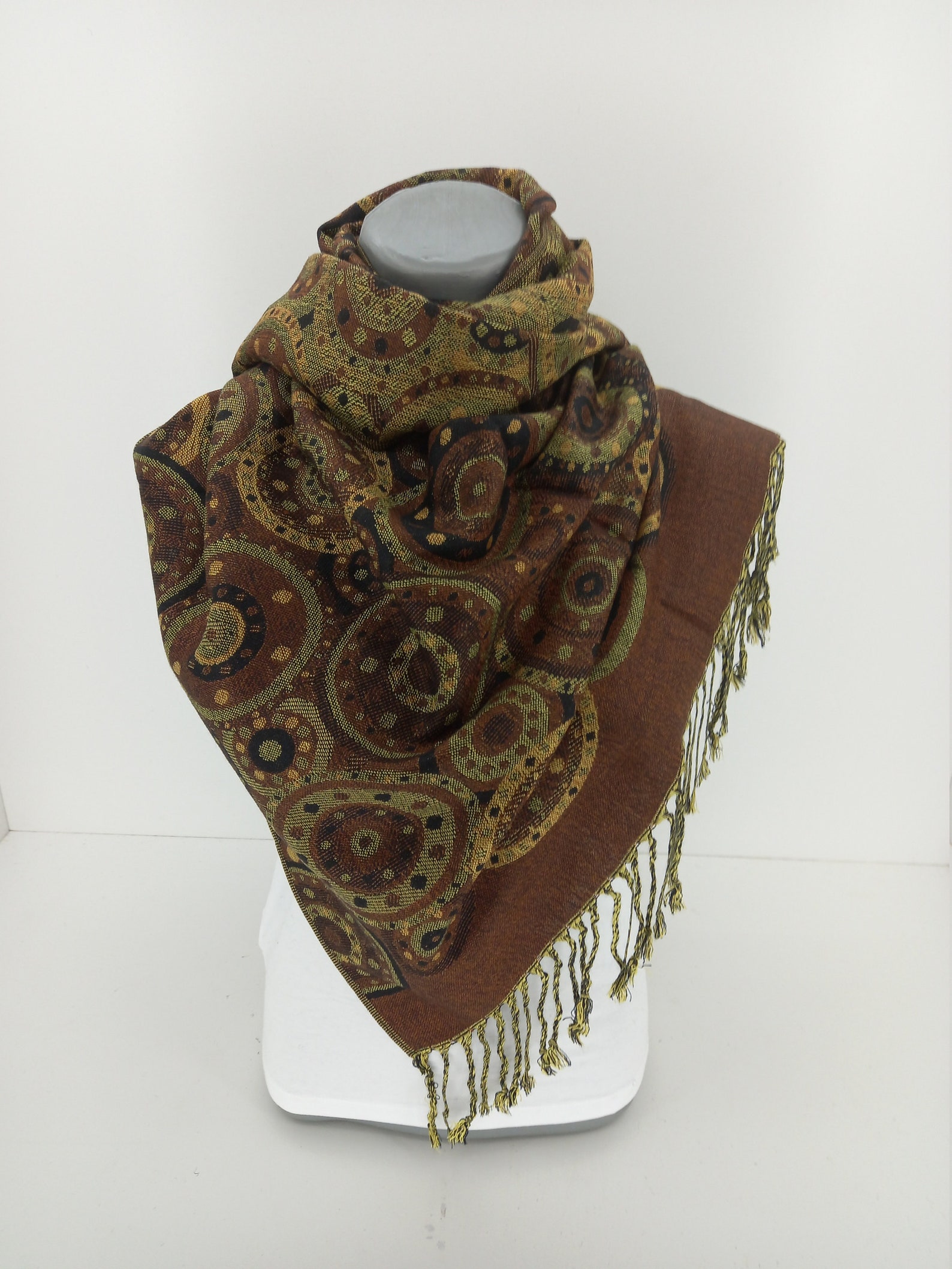 Pashmina Scarf Shawl Wrap Reversible Shawl Turkish Shawl - Etsy