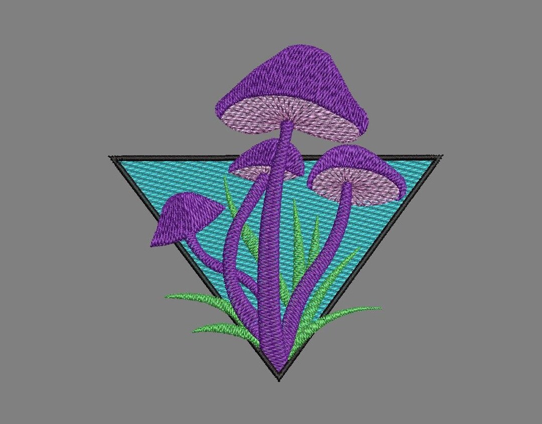 Magic Mushroom Psychedelic Machine Embroidery Design - Etsy