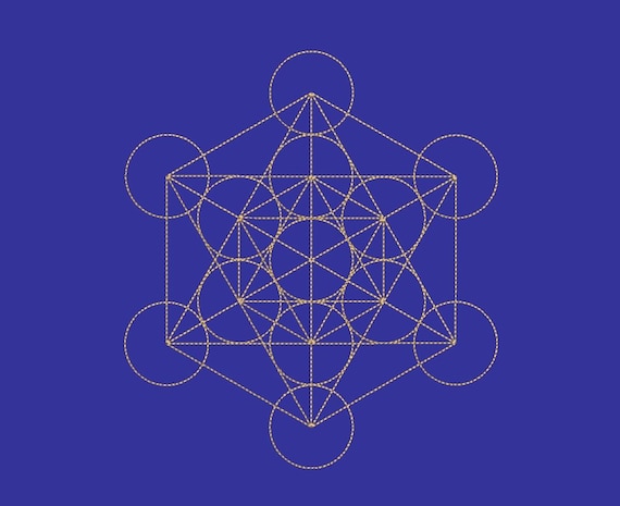 Metatron's Cube Sacred Geometry 3 Colour Machine - Etsy