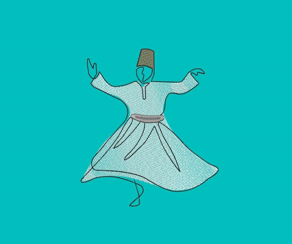 Rumi Machine Embroidery Design - Etsy