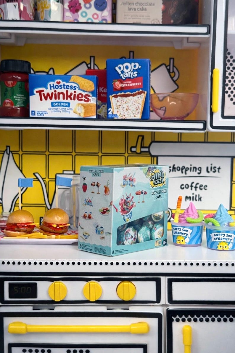 Miniverse Café Display Box | Mini Food Display Shelf | Mini Cafe ...