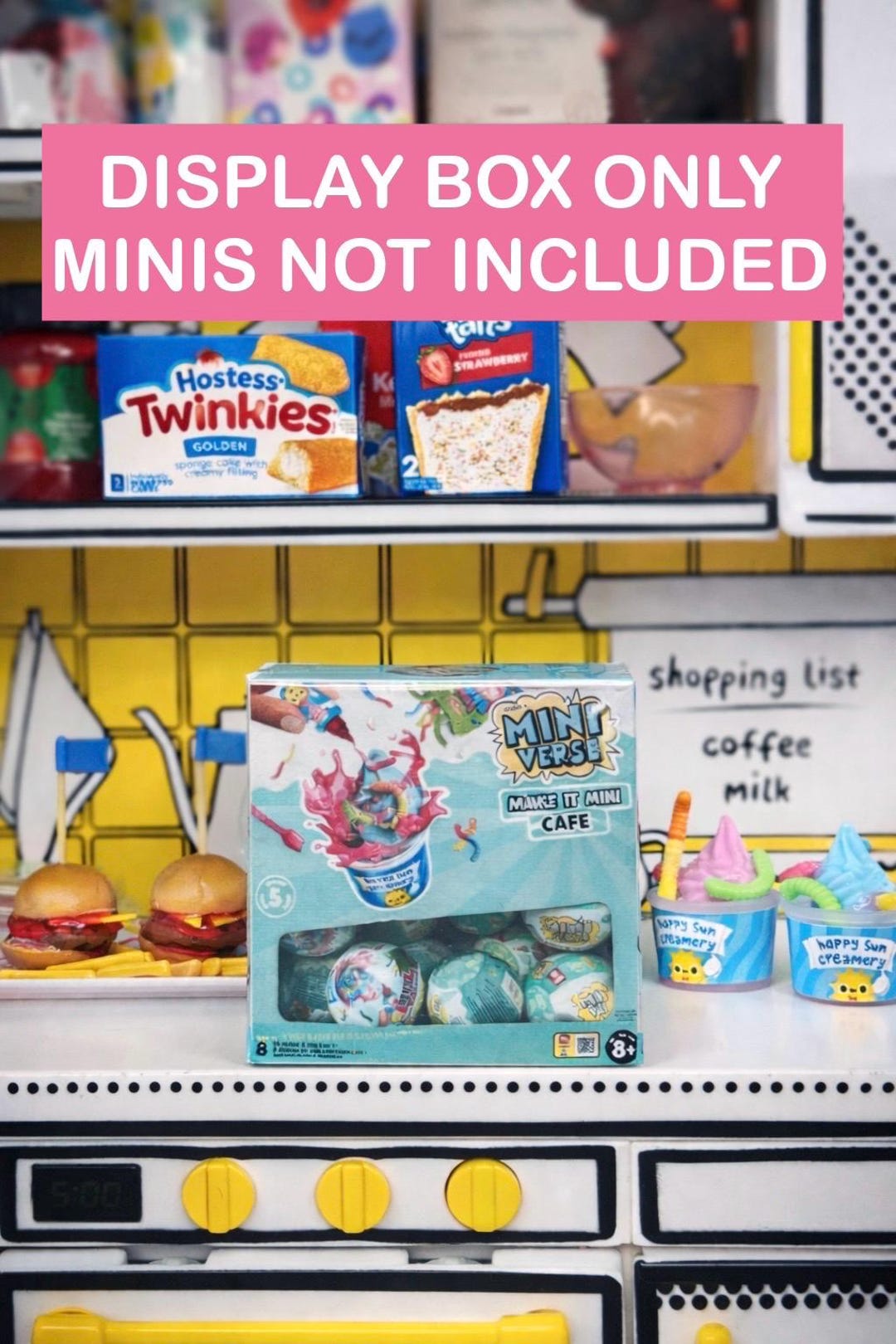 Miniverse Café Display Box | Mini Food Display Shelf | Mini Cafe ...