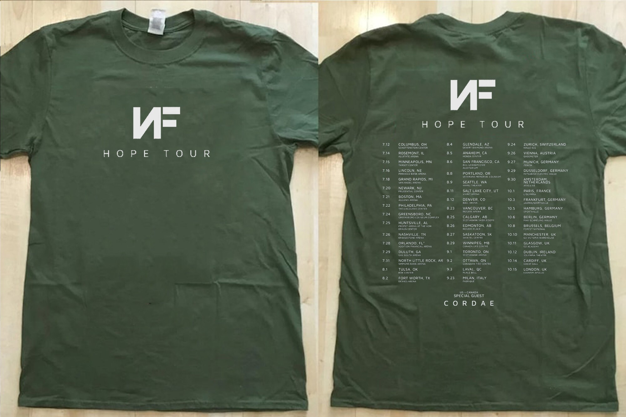 NF HOPE Tour 2023 Dates Shirt, NF Hope Shirt