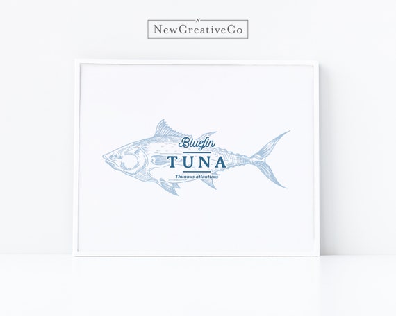 Digital Download TUNA Fish Wall Art Nautical Wall Art Lake - Etsy