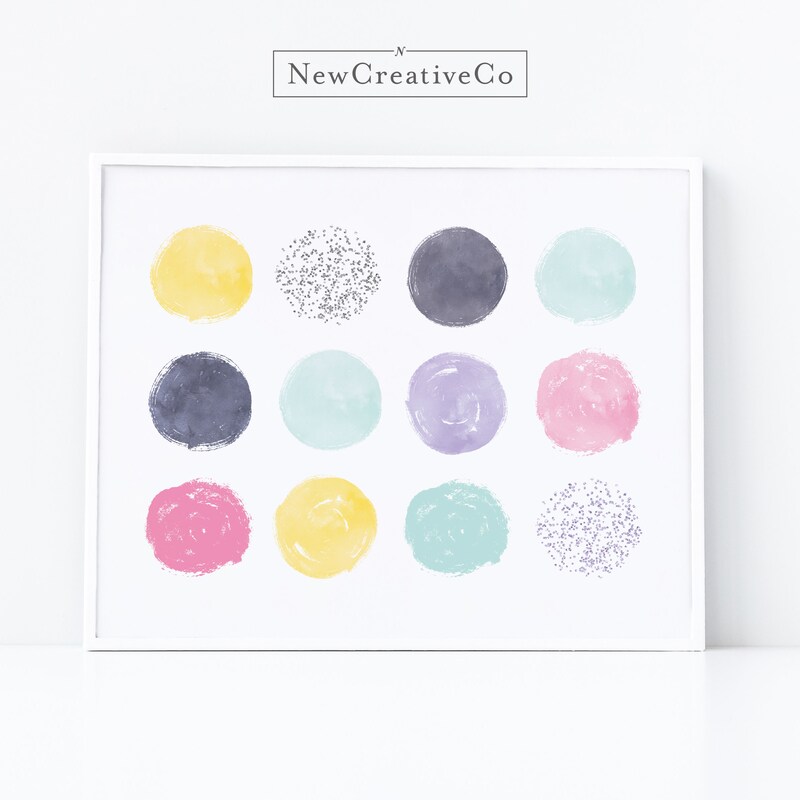 Aqua Yellow Gray - Etsy