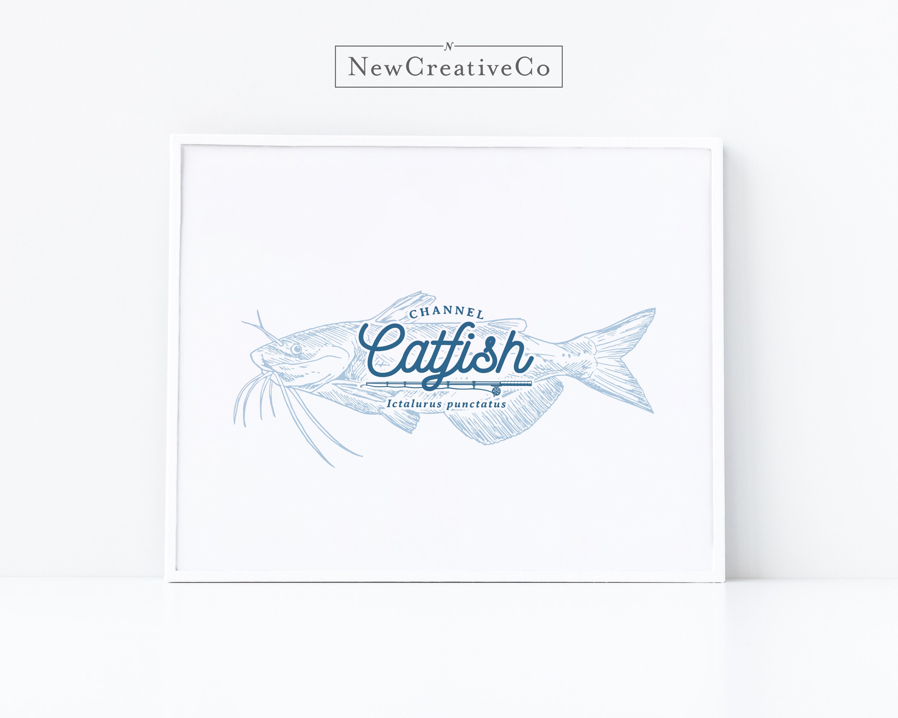Digital Download, CATFISH, Fish Wall Art, Nautical Wall Art, Lake Beach ...