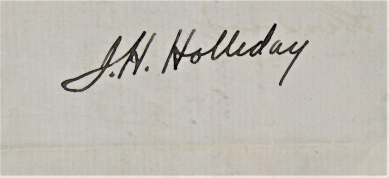 Doc Holliday Signature Autographed Photo Collage GFA | Etsy