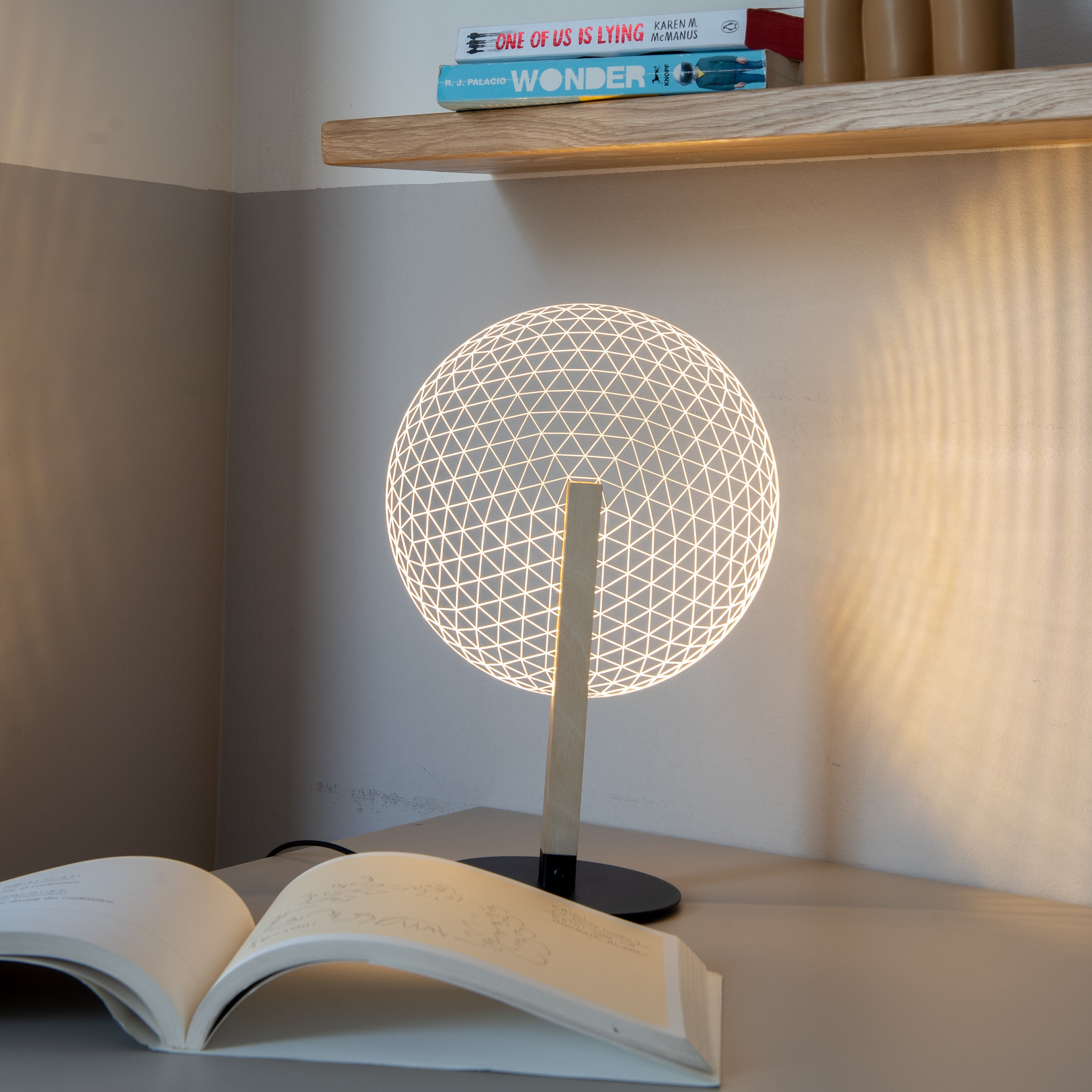 BLOOM Optical Illusion Table Lamp, Modern Table Lamp, Desk Lamp, Office ...