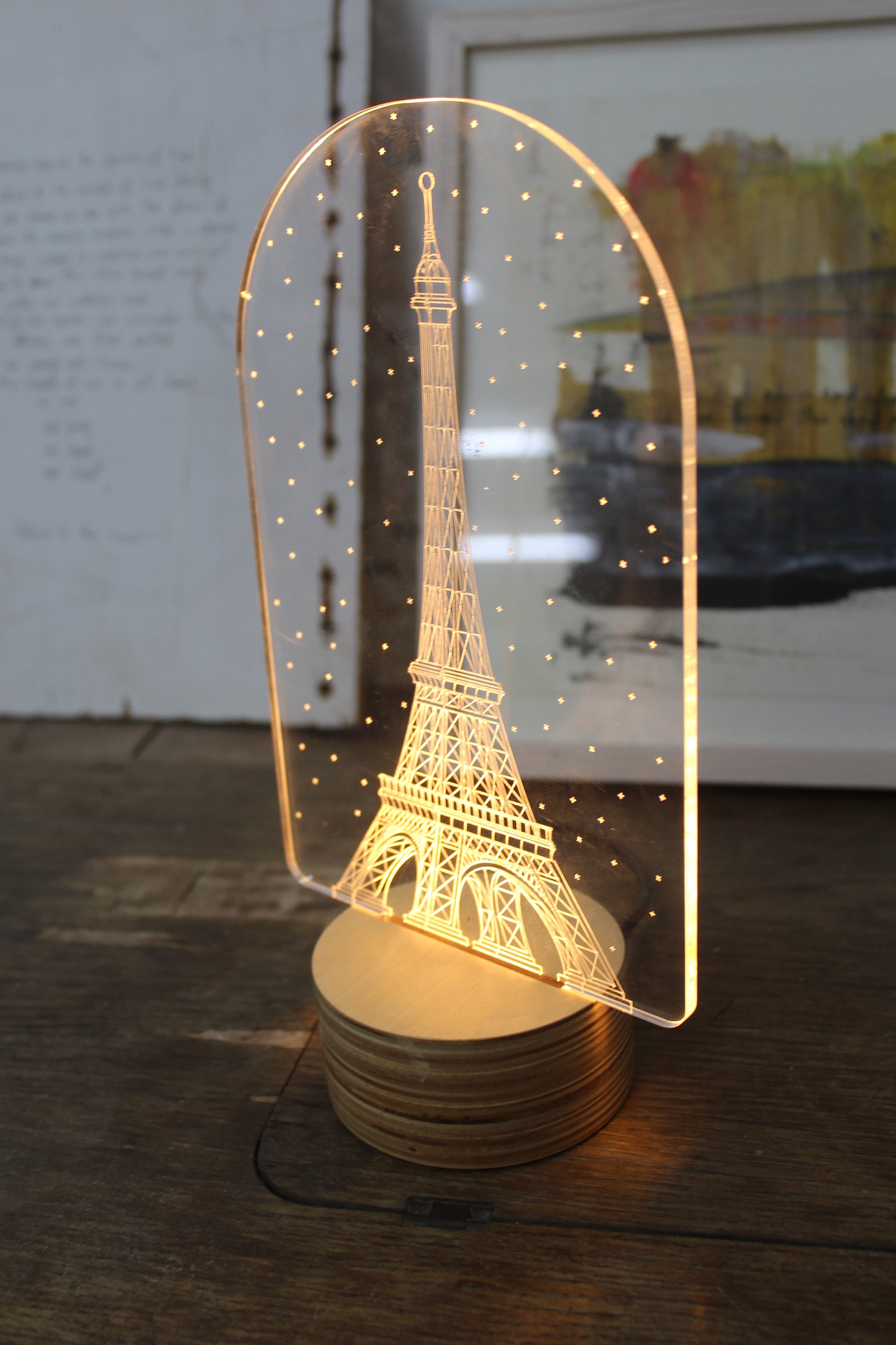 Paris France Home Decor Eiffel Tower Lamp LED Lamp France - Etsy