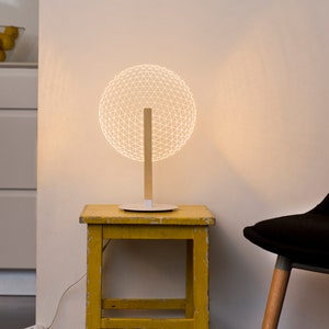 The Original BLOOM Optical Illusion 2D to 3D Table Lamp Eco Friendly ...