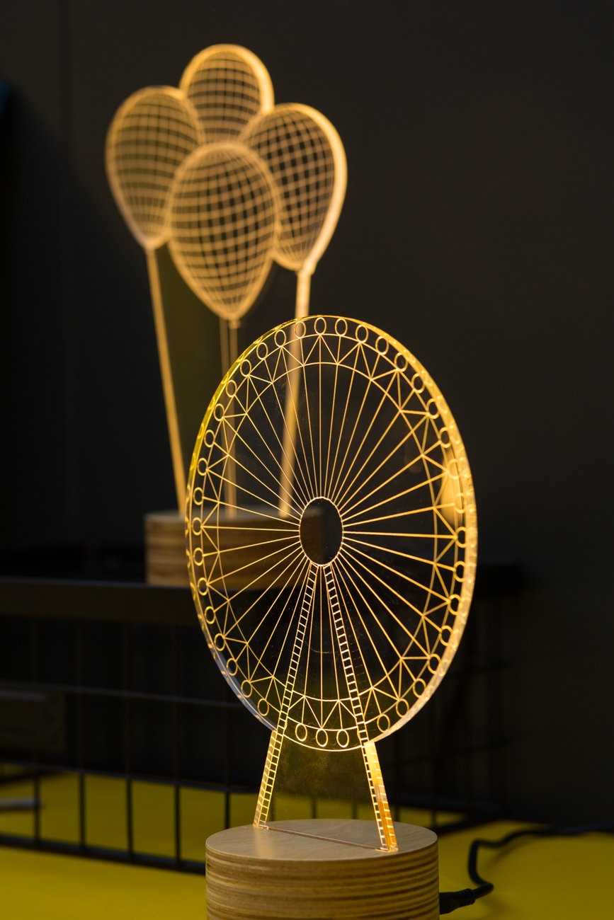 Ferris Wheel Lamp, Table Lamp, Eco Friendly LED Light, Kids Room ...