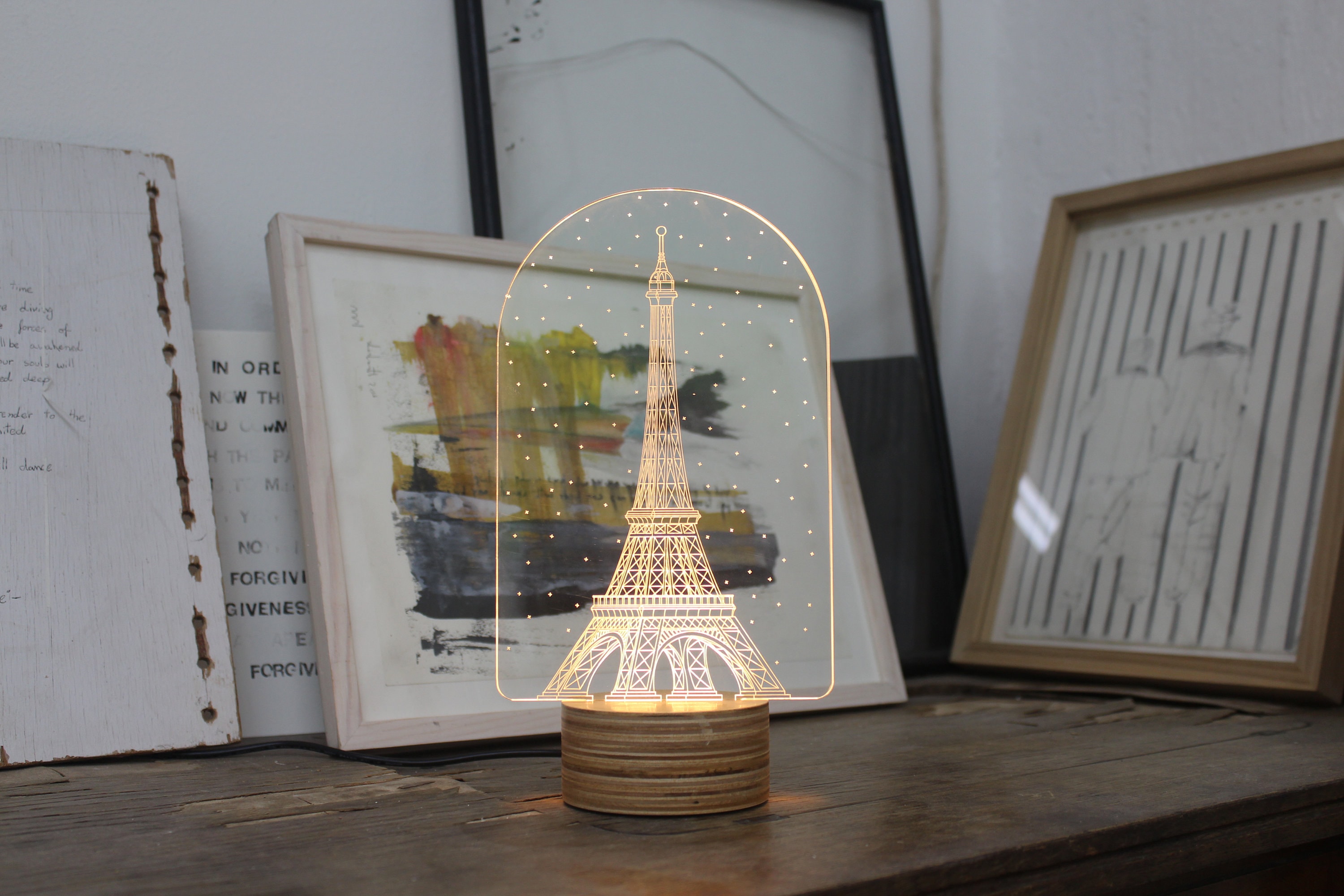Paris France Home Decor Eiffel Tower Lamp LED Lamp France - Etsy