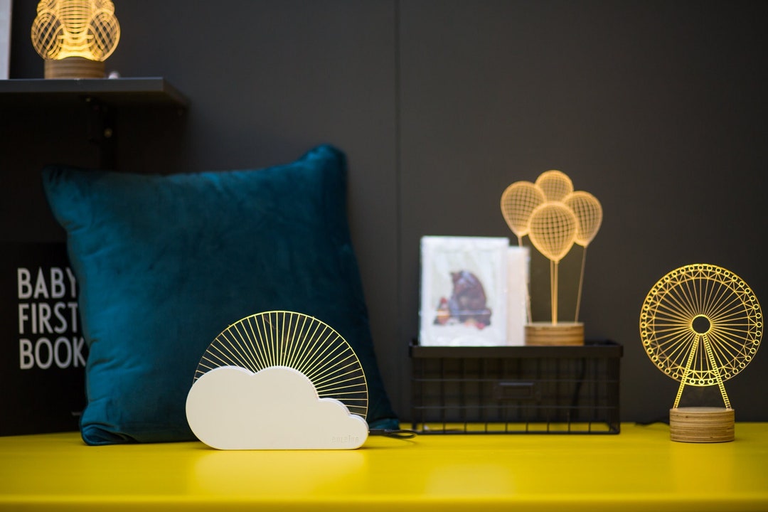 Ferris Wheel Lamp, Table Lamp, Eco Friendly LED Light, Kids Room ...