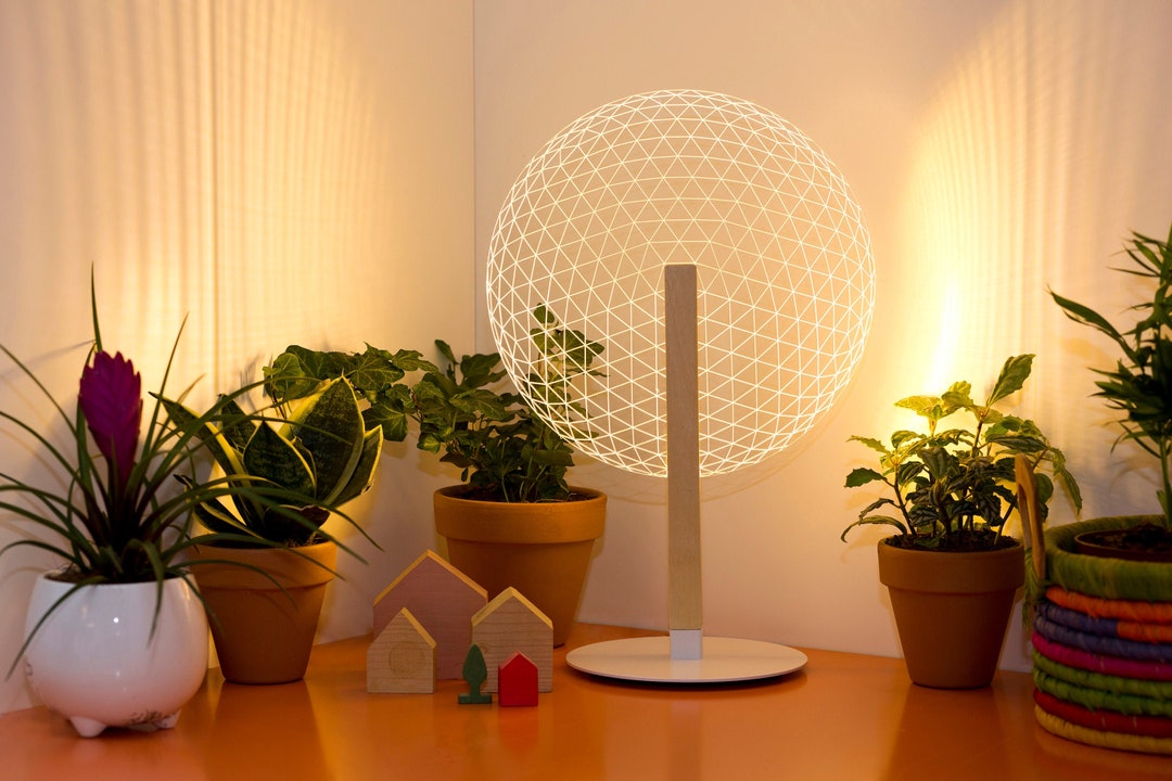 The Original BLOOM Optical Illusion 2D to 3D Table Lamp Eco Friendly ...