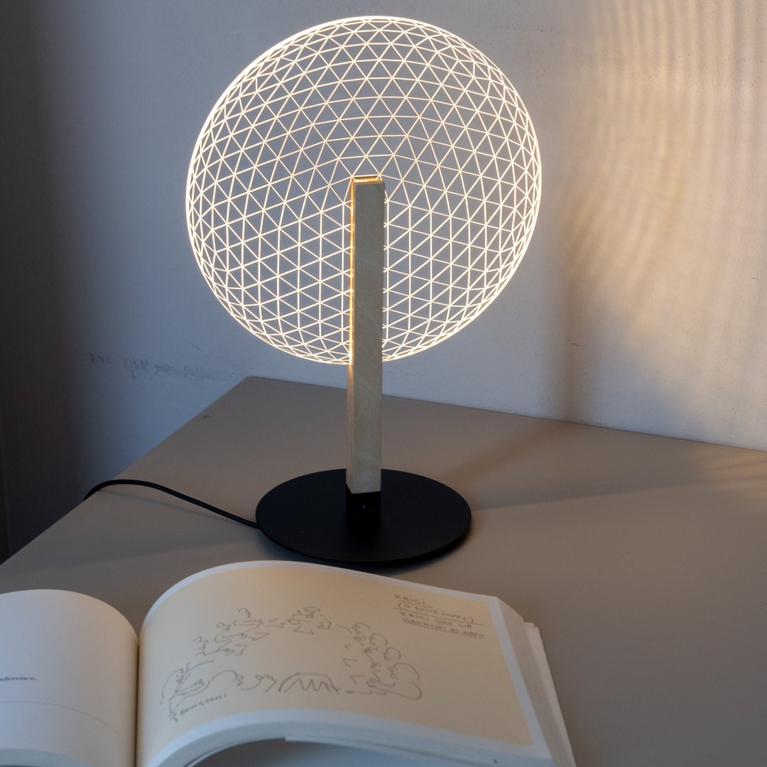 BLOOM Optical Illusion Table Lamp, Modern Table Lamp, Desk Lamp, Office ...