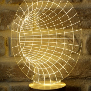 Tunnel Table Lamp, Modern Living Room Decor, Desk Lamp, Optical ...