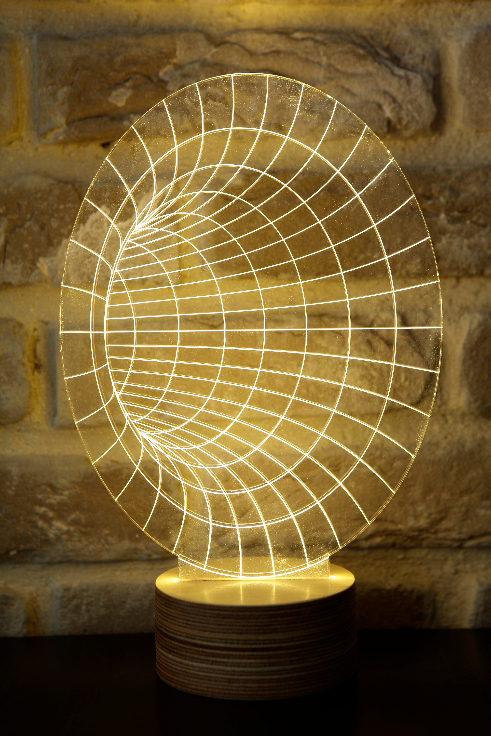 The Original Tunnel BULBING Optical Illusion 2D to 3D Table Lamp, Eco ...
