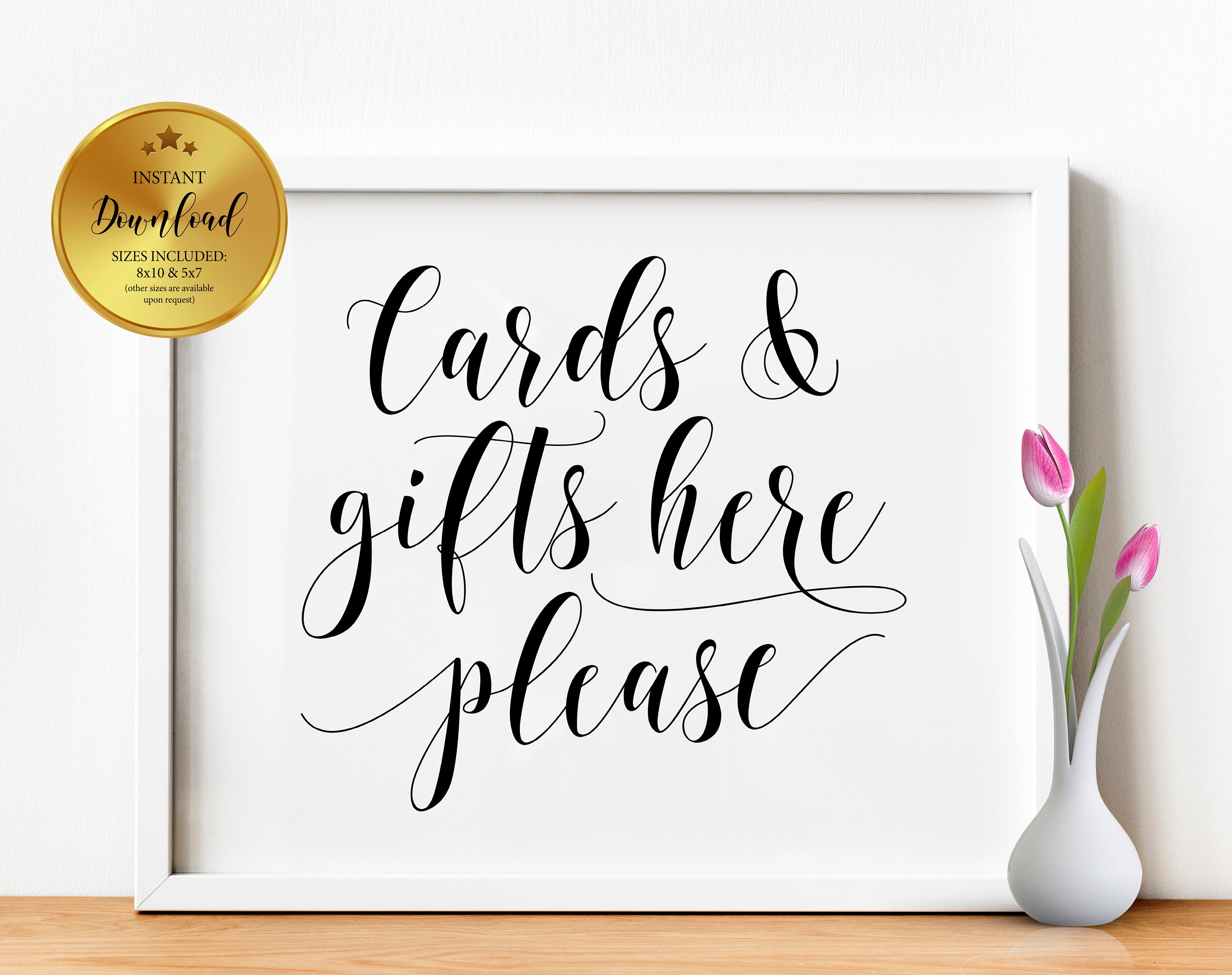 Cards And Gifts Here Cards And Gifts Sign Wedding Signs | Etsy