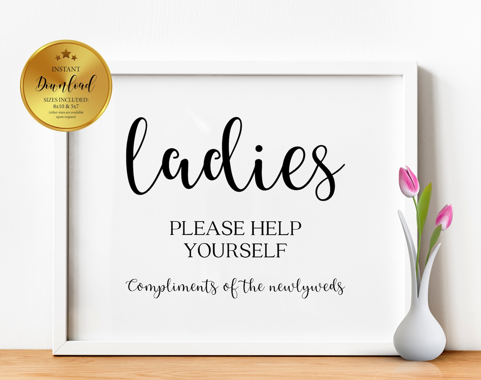 Ladies Please Help Yourself Ladies Bathroom Sign Wedding | Etsy