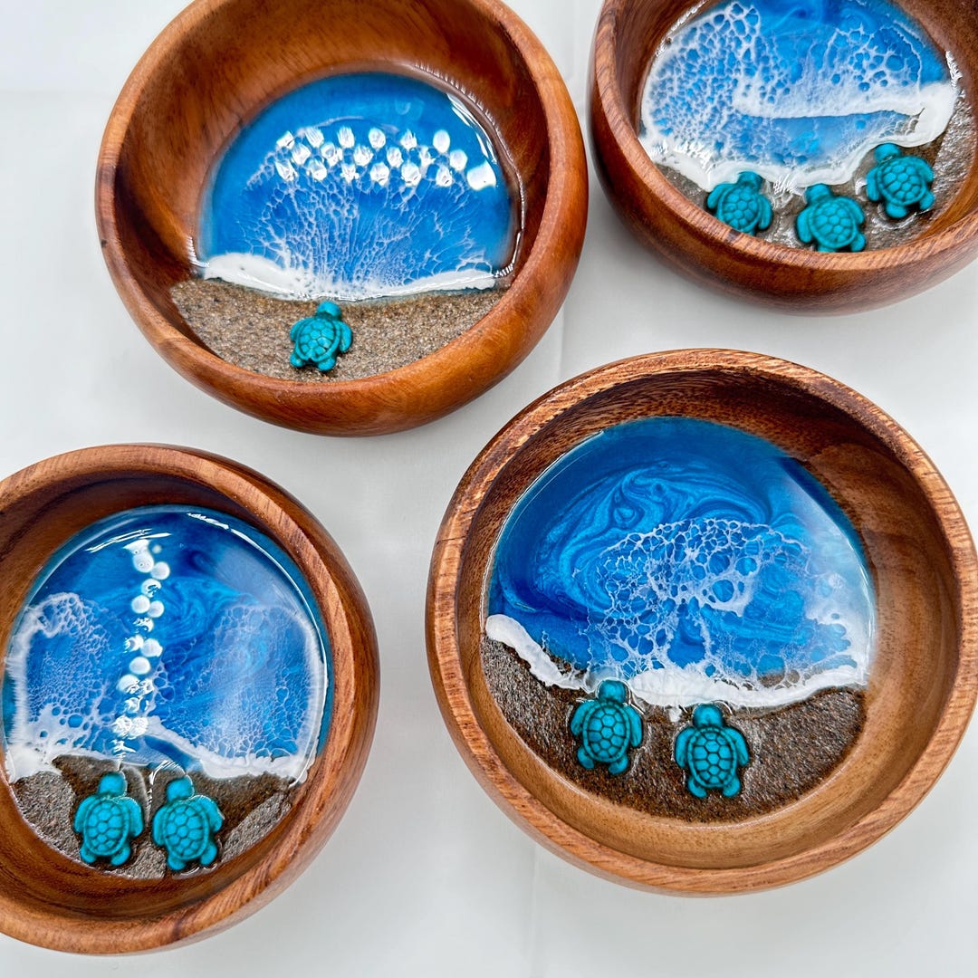 Personalized Handmade Jewelry Dish With Little Turtles Ring Dish With ...