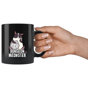 Dungeon Meowster Mug, Dungeon Master Mug, Tabletop Gamer Mug, RPG ...