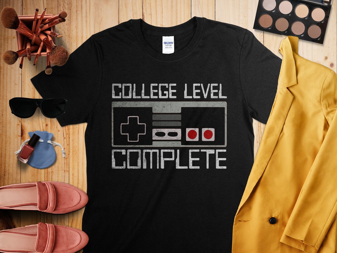 College Graduation Retro Gaming T-shirt, Classic Game Controller Print ...
