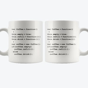 Javascript Coffee Mug, Javascript Mug, C++ Cofee Mug, C Programmer Mug ...
