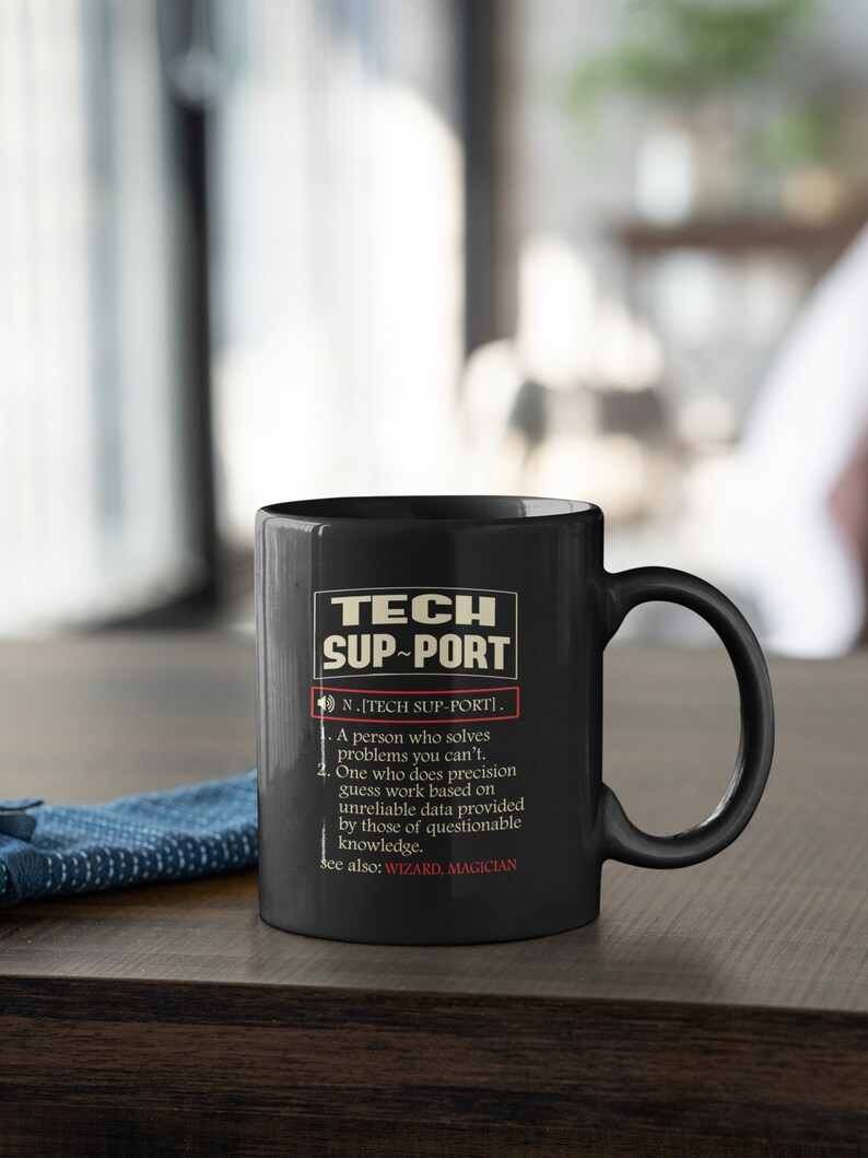 Tech Support Definition Mug Helpdesk Mug Sysadmin Mug - Etsy