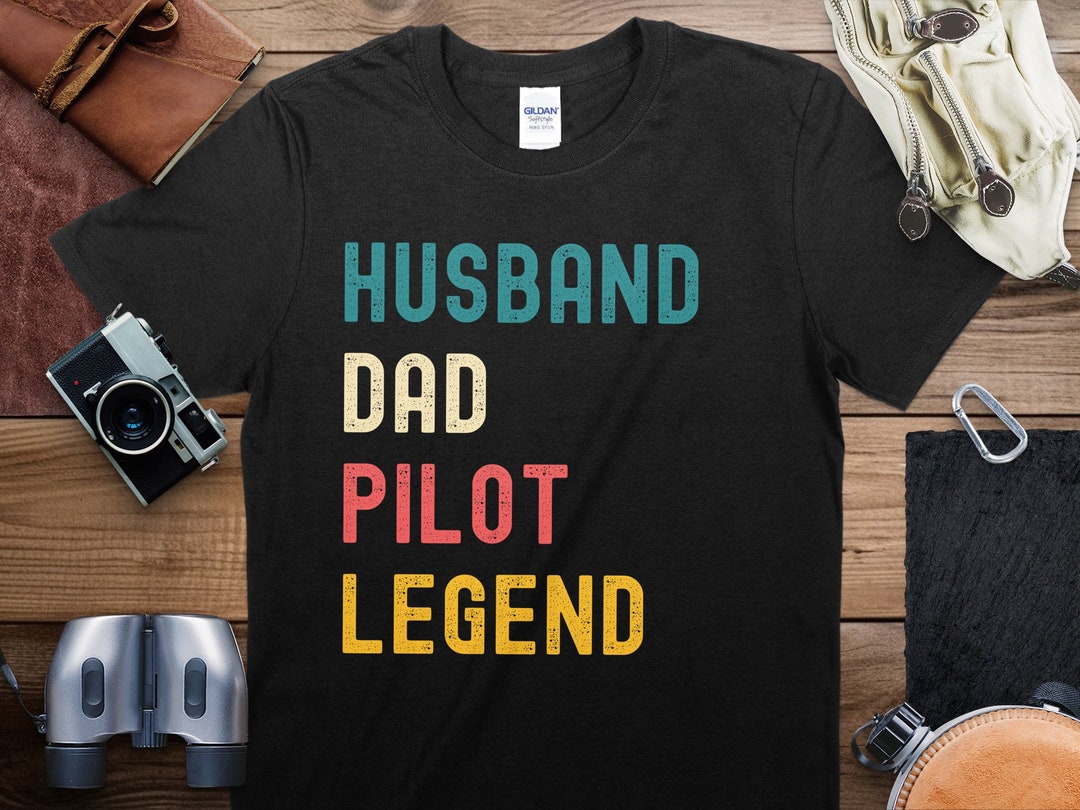Dad Pilot T-shirt, Funny Husband Shirt From Her, Pilot Gift, Father's ...