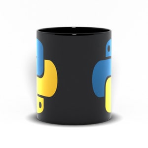 Python Mug, Python Logo, Programmer Mug, Python Programming Language Mug, Python Coffee Mug ...
