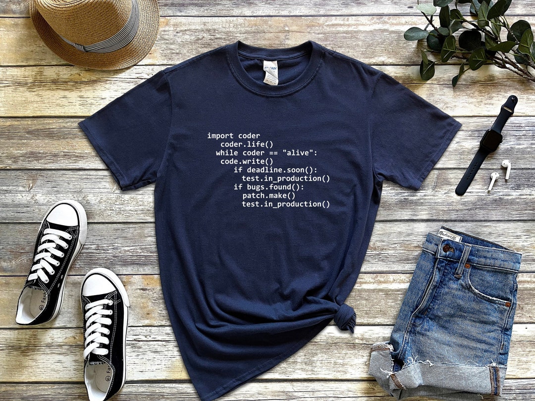 Python Code Shirt Software Engineer T Python Programming Shirt Python T Shirt Software