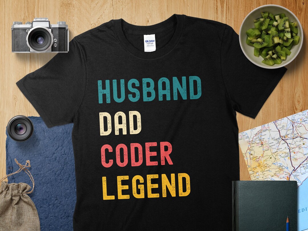 Coder Husband T-shirt, Funny Programmer Dad Shirt, Husband Gift T Shirt ...