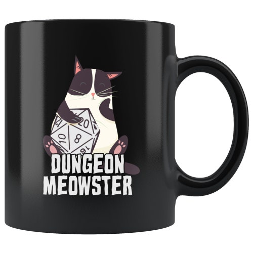 Dungeon Meowster Mug Dungeon Master Mug Tabletop Gamer Mug - Etsy