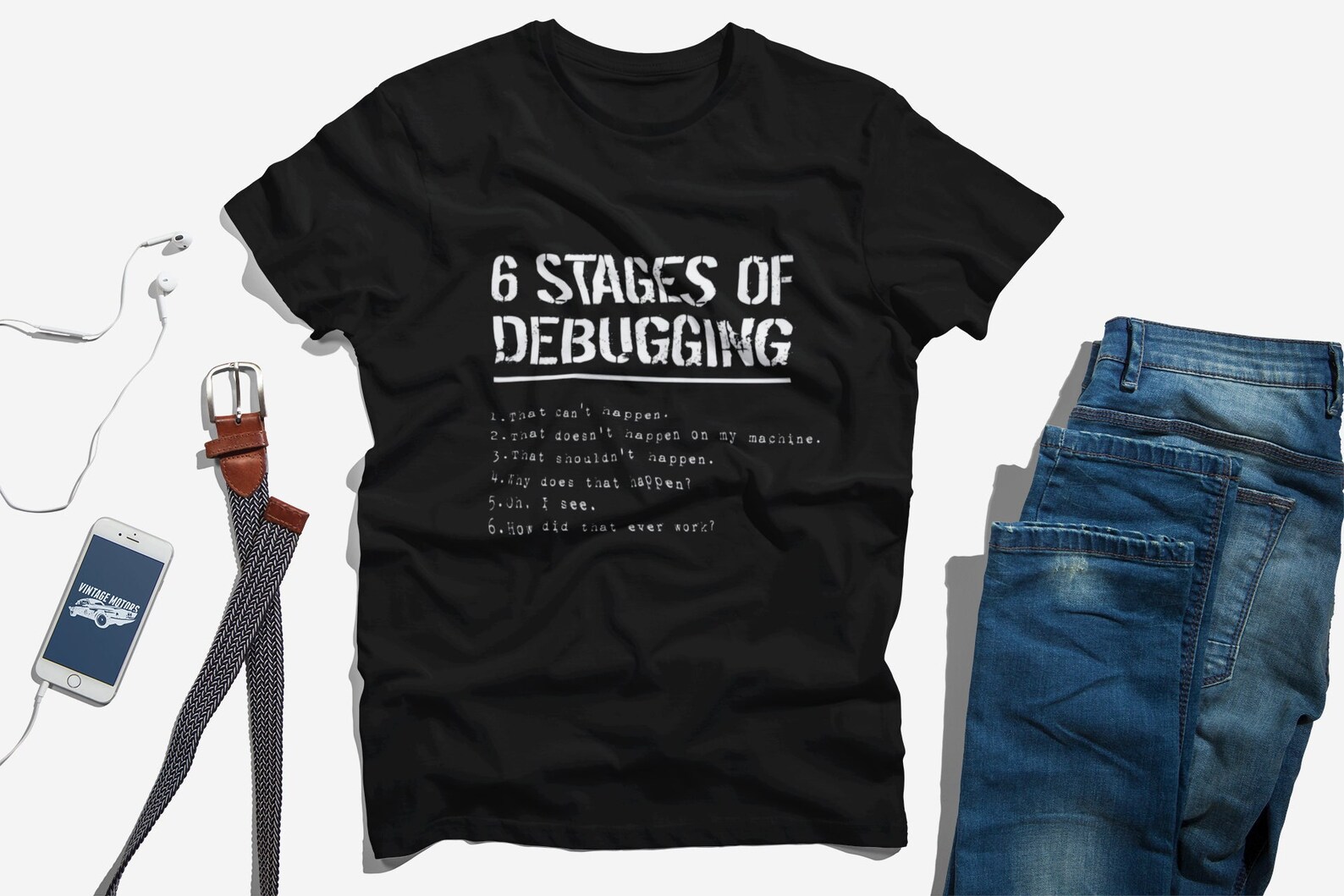 6 Stages of Debugging Tshirt Funny Coding Shirt Debugging - Etsy